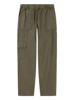 AMUNDSEN Traveller Linen Pants - Olive