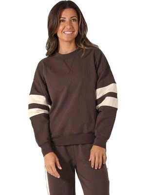 GLYDER GLYDER Vintage Oversized Sweatshirt Java/oatmilk