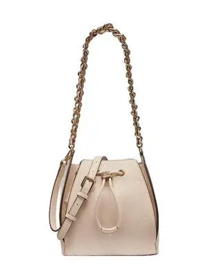 Karl Lagerfeld Paris Fantina Leather Crossbody Bag - Brie