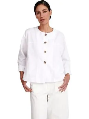 Alembika Side Streets Topper Jacket - White
