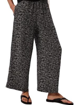 WHISTLES Whistles Woven Grid Crop Trousers