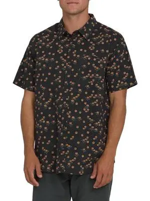 BILLABONG Sundays Short Sleeve Button-up Shirt - Black