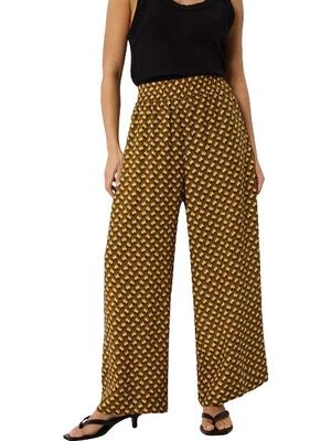 WHISTLES Whistles Ikat Spot Wide Leg Cropped Trousers