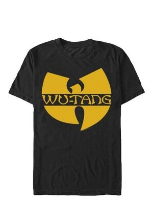 WU-TANG CLAN Classic Bold Logo Short Sleeve Graphic T-shirt - Black