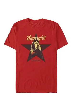 SUPERGIRL Star Frame Kara Graphic T-shirt - Red