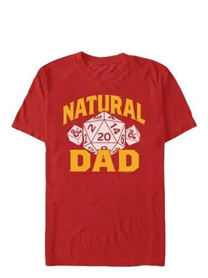 DUNGEONS & DRAGONS Natural Twenty Dad Graphic T-shirt - Red