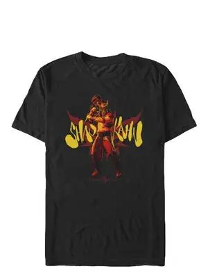 MORTAL KOMBAT II Shao Kahn Wrath Hammer Pose Graphic T-shirt - Black