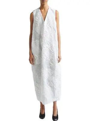 ASHLYN ASHLYN Lena Floral Silk Blend Jacquard Dress