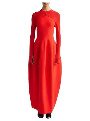 ASHLYN Tama Sleeveless Maxi Sweater Dress - Red