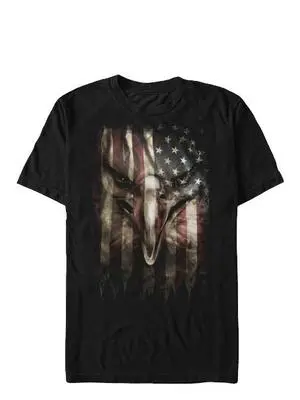 LOST GODS Heroic American Eagle Graphic T-shirt - Black
