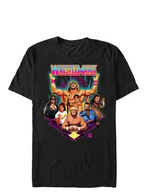WWE Futuristic Wrestlemania Team Graphic T-shirt - Black