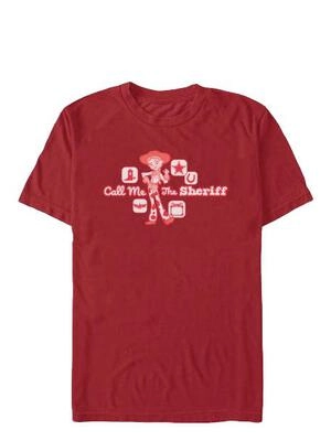 TOY STORY 5 Call Me The Sheriff Short Sleeve Graphic T-shirt - Cardinal