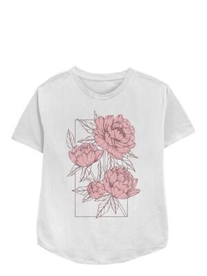 LOST GODS LOST GODS Distressed Peonies T-shirt