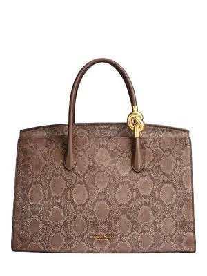 Donna Karan New York Donna Karan New York Loden Python Suede Satchel Brown Multi