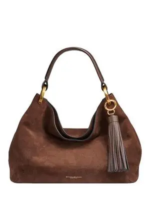 DONNA KARAN NEW YORK Glenwood Suede Shoulder Bag
