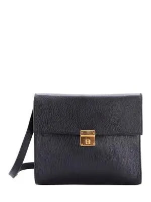 Hermès Clic Wallet On Strap Chevre Mysore 16 - Black