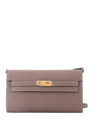 Hermès Kelly To Go Wallet Chevre Mysore - Etoupe