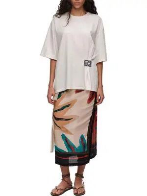 Bimba Y Lola Midi Wrap Skirt - Sun Positional
