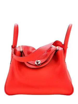 Hermès Lindy Bag Clemence 30 Geranium