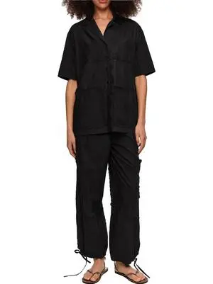 Bimba Y Lola Embroidered Patchwork Trousers - Black