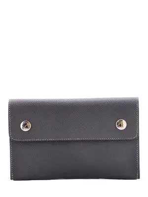 Hermès Double Snap Pochette Crossbody Epsom - Gris Misty