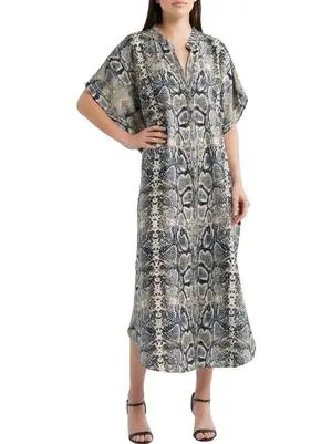 NIKKI LUND Ursula Print Dress - Grey