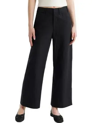 Rag & Bone Allison Ankle Wide Leg Pants - Black