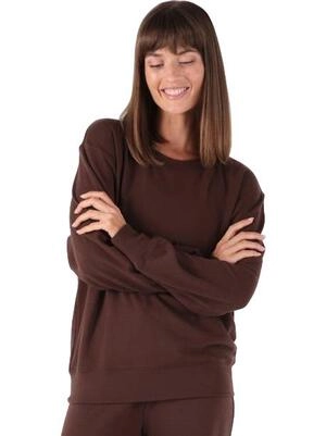 SOFTFLEX SoftFlex Oversized Crew Neck Long Sleeve Shirt Java