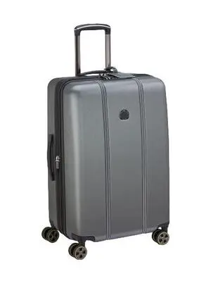 DELSEY PARIS Cadence Expandable Checked Spinner Luggage - Brushed Silver