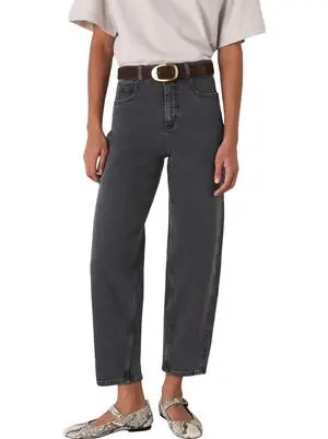 Whistles Stretch Barrel Leg Jeans - Grey