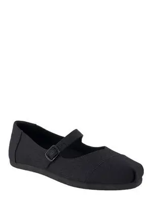 Toms Alp Mary Jane Flat - Black