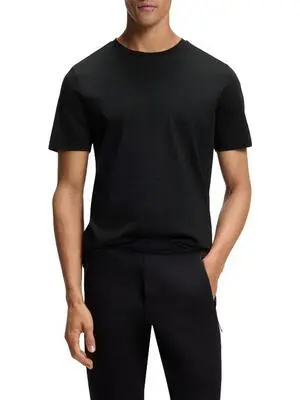 BOSS Spirit Solid Cotton T-shirt Black
