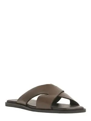 ANTHONY VEER Anthony Veer Amalfi Slide Sandals Java Brown