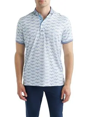 Greyson Silver Stilt Performance Polo - Arctic