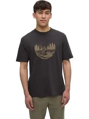 TENTREE Regenerative Lake Life Portal T-shirt - Graphite/clay