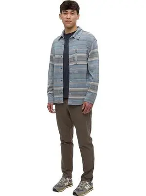 TENTREE Thompson Shacket - Graphite Multi Stripe