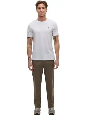 TENTREE Nelson Pant - Hemp Blend Trousers With Elasticated Waistband And Zippered Pocket Timber
