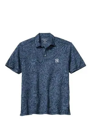 Tommy Bahama New York Yankees Wild Hibiscus Tri-blend Islandzone Polo - Navy