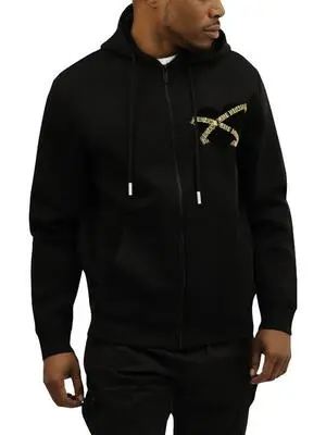 ROBERTO VINO Premium Blend Full Zip Hoodie - Black