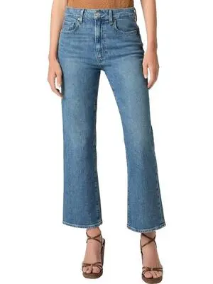 Paige Stevie High Waist Ankle Bootcut Jeans - Exposition