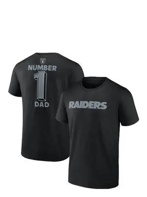 LOGO ATHLETIC Las Vegas Raiders #1 Dad Jersey T-shirt - Black