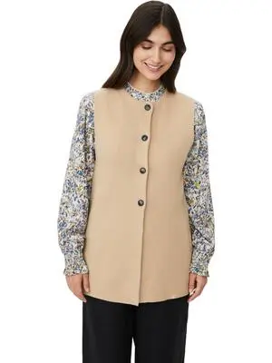 MASAI COPENHAGEN Malinbine Longline Sleeveless Cardigan - Incense