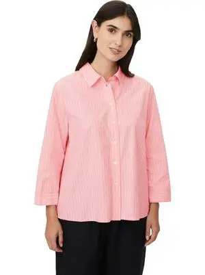 MASAI COPENHAGEN Striped 3/4 Sleeve Shirt - Rosebloom