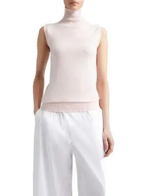 Sportmax Sleeveless Wool Turtleneck Sweater - Pink