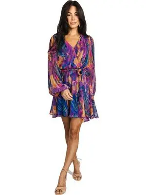 BALTIC BØRN Balitic Born Printed Mini Dress - Blue Multi