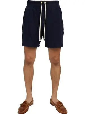 LES TIEN Piqué Yacht Short - Navy