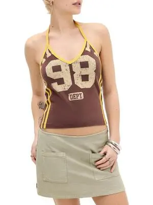 BDG URBAN OUTFITTERS 98 Halter Top - Brown