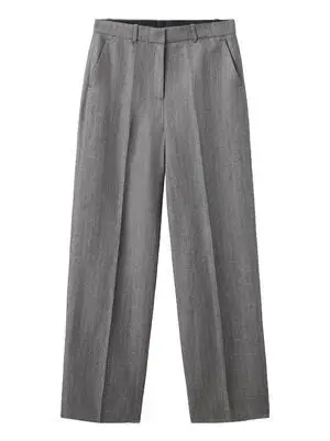 Mango Straight Leg Suit Pants - Black