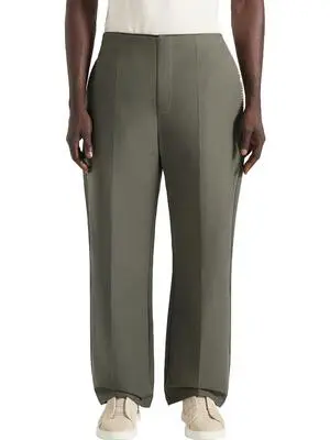 Manière De Voir Maniere De Voir Foldover Front Trousers - Olive
