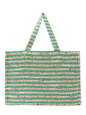 Helen Kaminski Anika Stripe Bouclé Tote - Jade Multi
